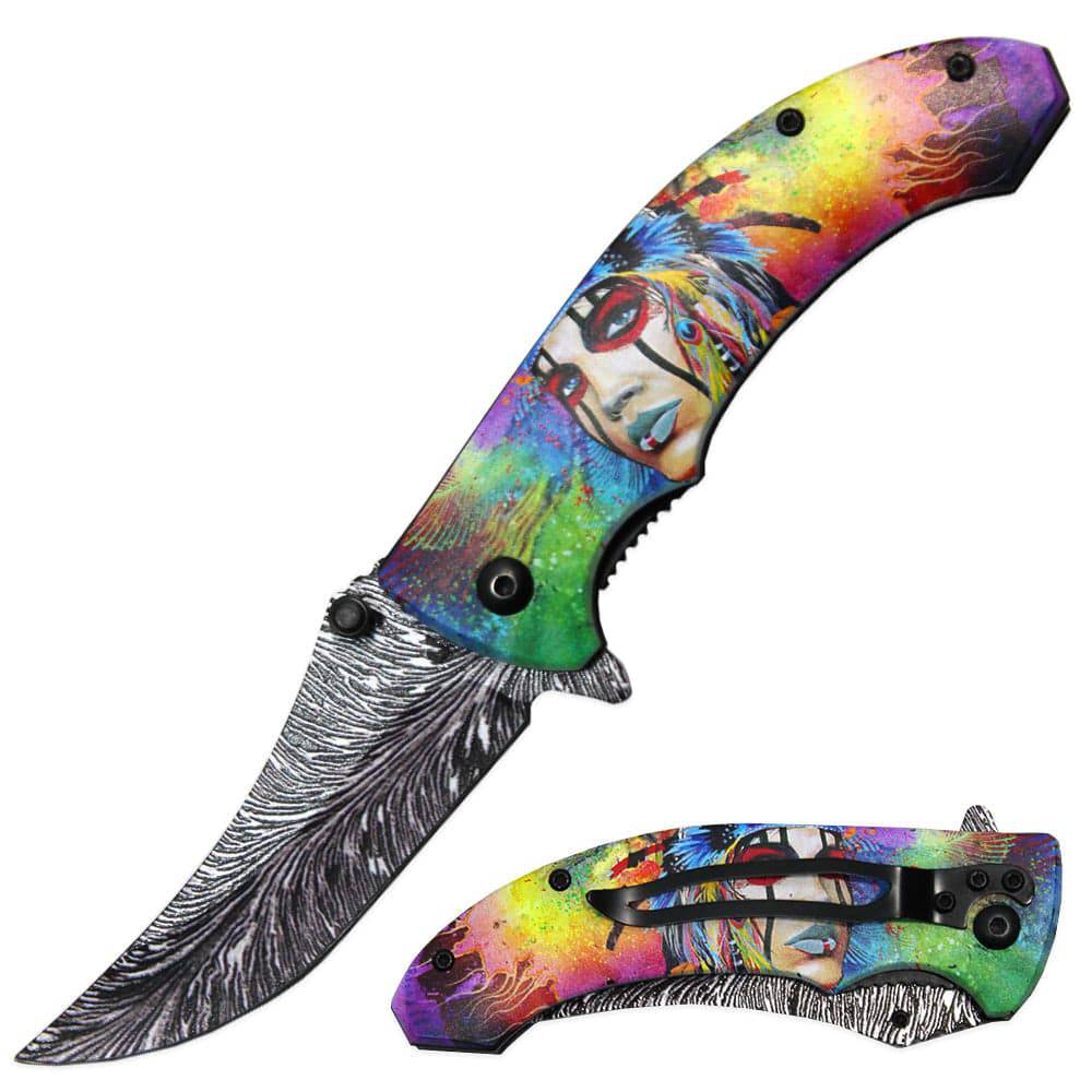 LB 3831-A 4.5" Eye-Catcher Assist Open Pocket Knife with Belt Clip | Rex Distributor, Inc ...