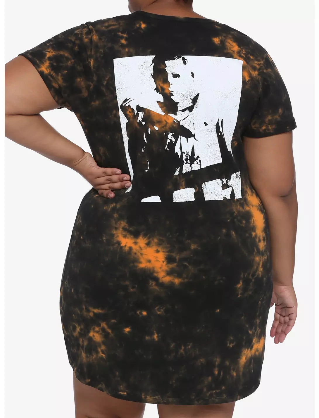 Halloween Michael Myers One Good Scare Tie-Dye T-Shirt Dress – Rex ...