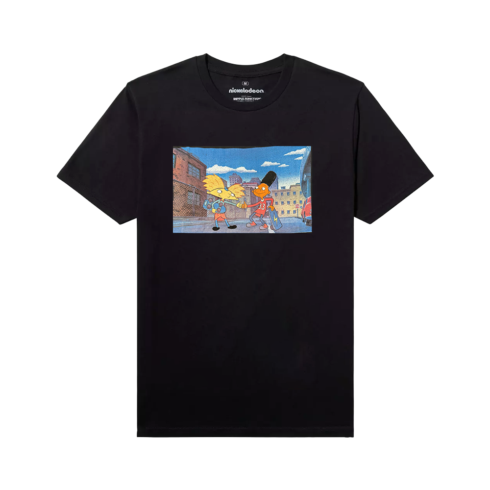 Men's Black Hey Arnold & Gerald Graphic Tee T-Shirt – Rex Distributor ...