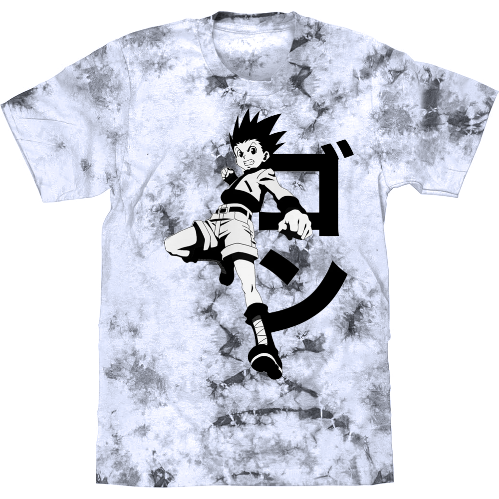 Men's Cloud Wash Hunter X Hunter Gon Graphic Tee T-Shirt | Rex ...