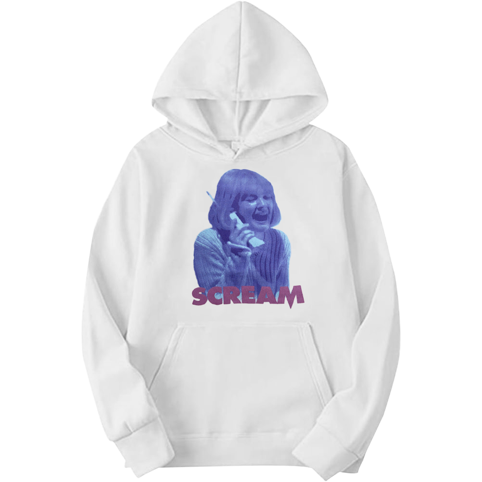 Men's Scream Movie Graphic Adult Pull-Over Hoodie White – Rex ...