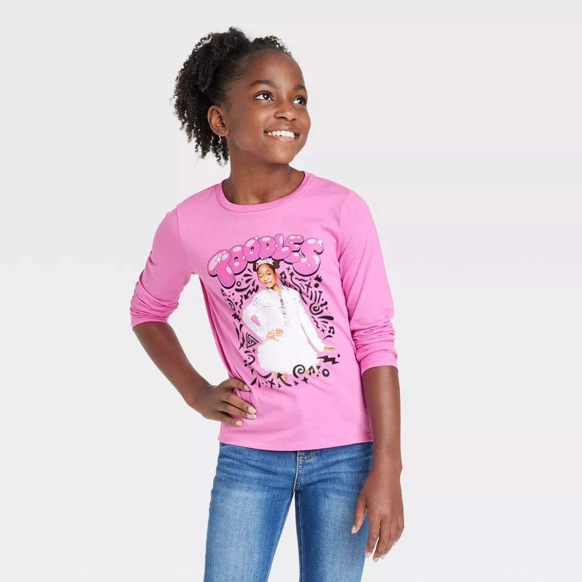 Girls' Nickelodeon That Girl Lay Lay Toodles Long Sleeve Graphic T ...